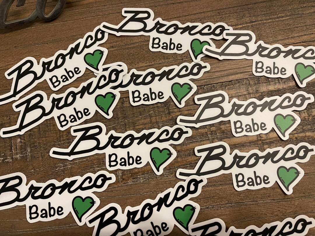 Bronco Babe Green Vinyl Sticker - Etsy