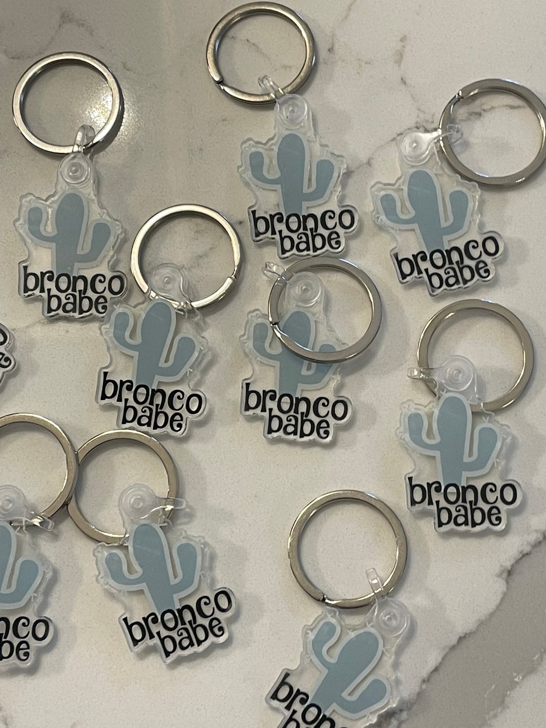 Bronco Babe Acrylic Key Chain // Ford Bronco Keychain Decal / Cactus ...