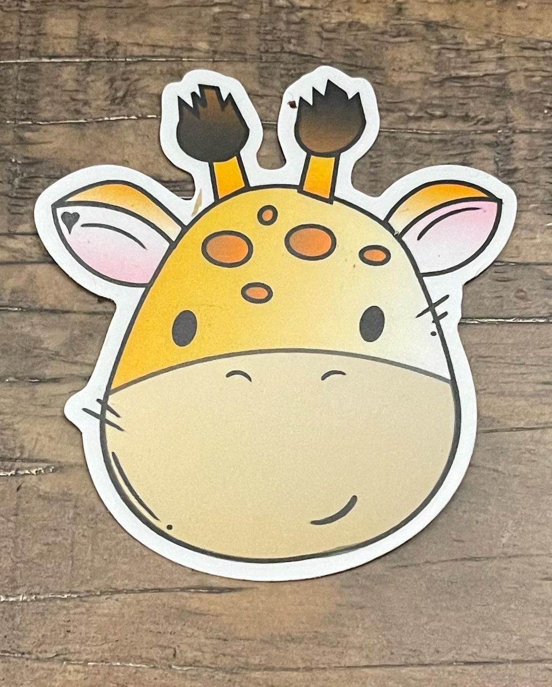 Cute Giraffe Vinyl Sticker // Canada Sticker // Animal Decal ...