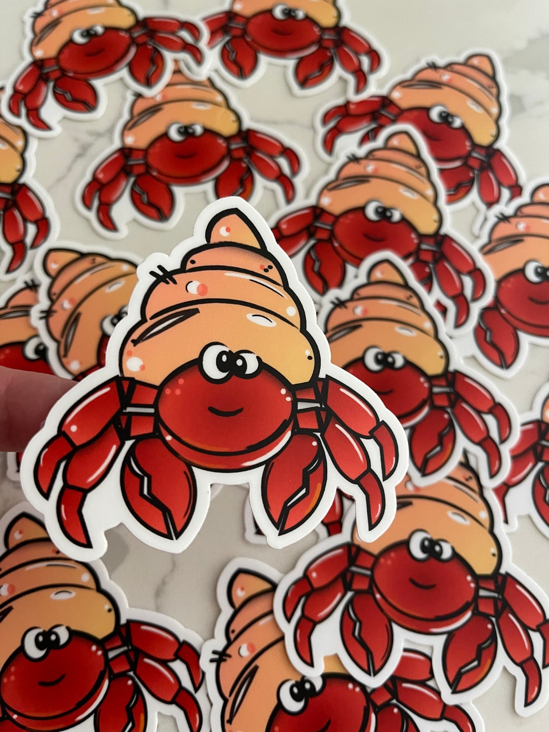 Cute Hermit Crab Vinyl Sticker // Canada Sticker // Crustaceans// Crabs ...