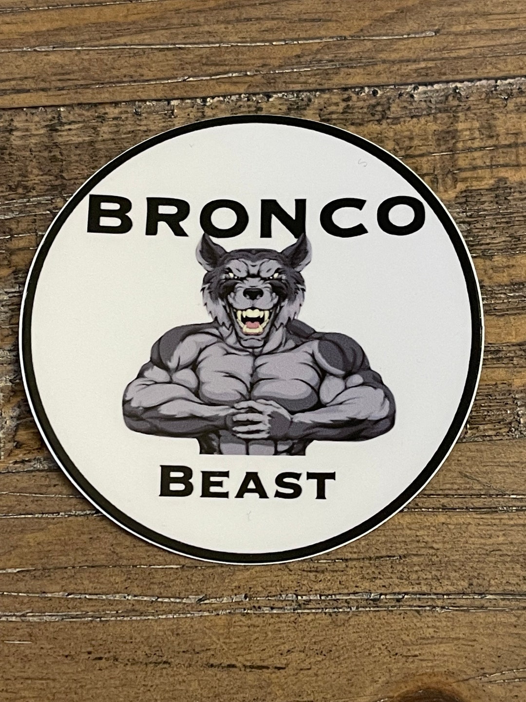 Bronco Beast Script Vinyl Sticker // Ford Bronco Beast Sticker Decal - Etsy