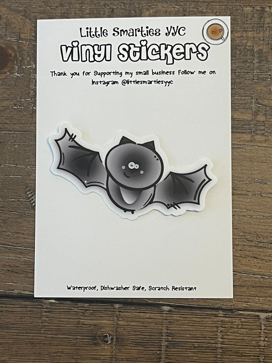 Cute Halloween Bat Vinyl Sticker // Spooky Bat / Cute Bat Sticker - Etsy