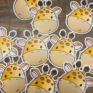 Cute Giraffe Vinyl Sticker // Canada Sticker // Animal Decal ...