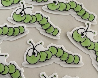 12 PCS Cute Caterpillar Sticker Pack Caterpillar Sticker Animal ...