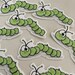 Cute Caterpillar Vinyl Sticker // Worm Sticker // Bugs // Fuzzy ...