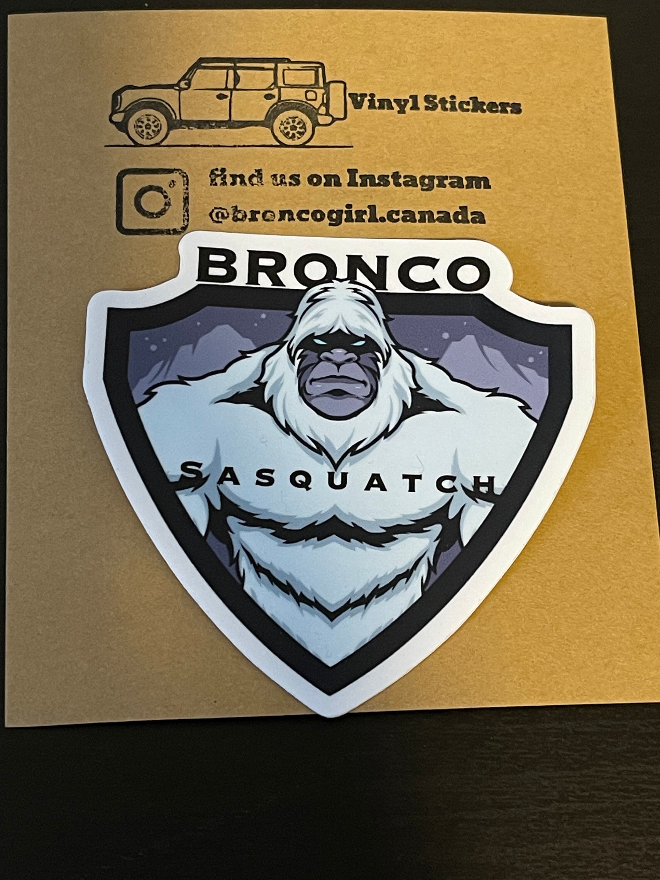 Bronco New Script Vinyl Sticker // Ford Bronco Sasquatch Sticker Decal ...