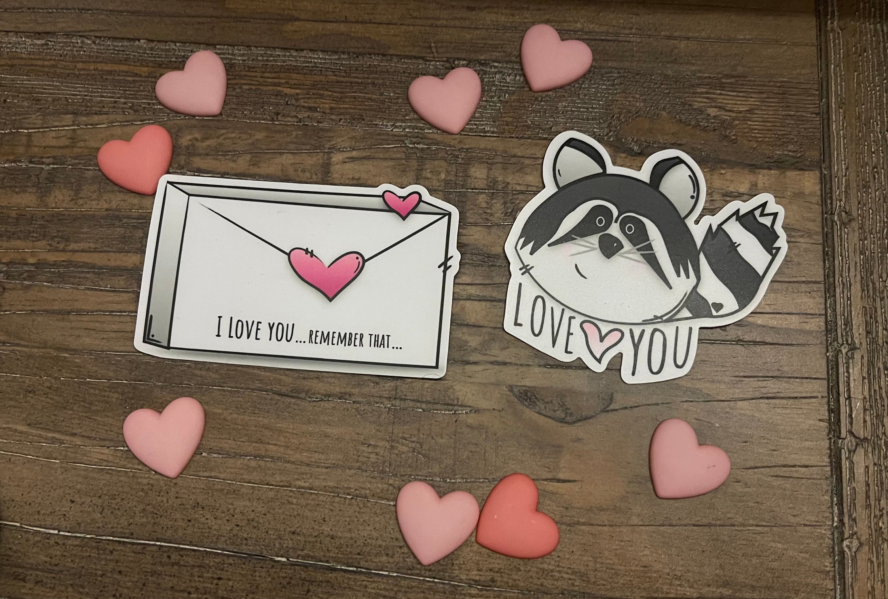 Cute Love Note Envelope Sticker Love Letter // Envelope Sticker ...