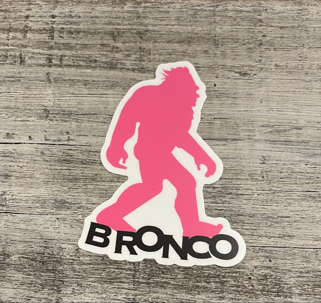 Bronco Full Pink Sasquatch Vinyl Sticker Decal - Etsy