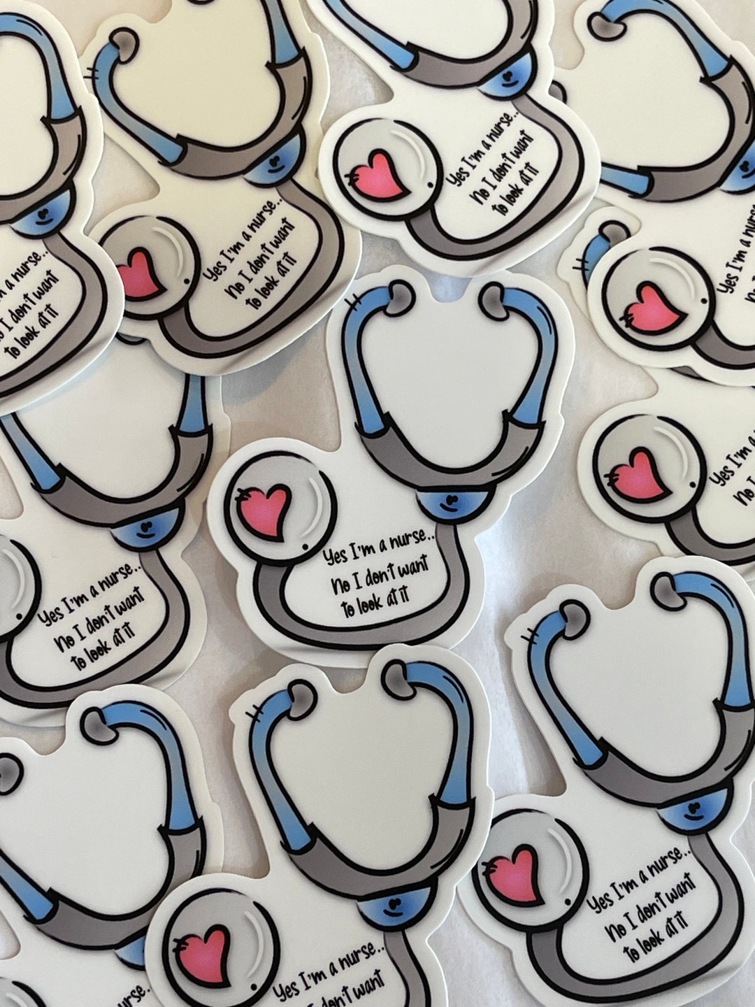 Blue Nurse Sticker / Nurse Funny Sticker / Yes I’m a Nurse / Don’t Want ...