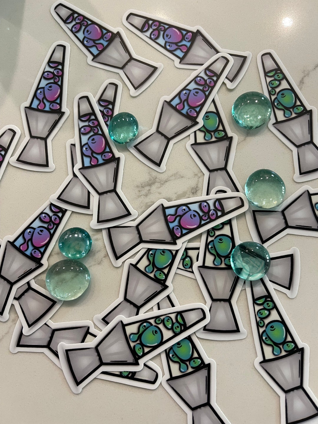 LAVA Lamp Sticker - Set of 2 // Retro Sticker //retro Lava Lamp //80s ...