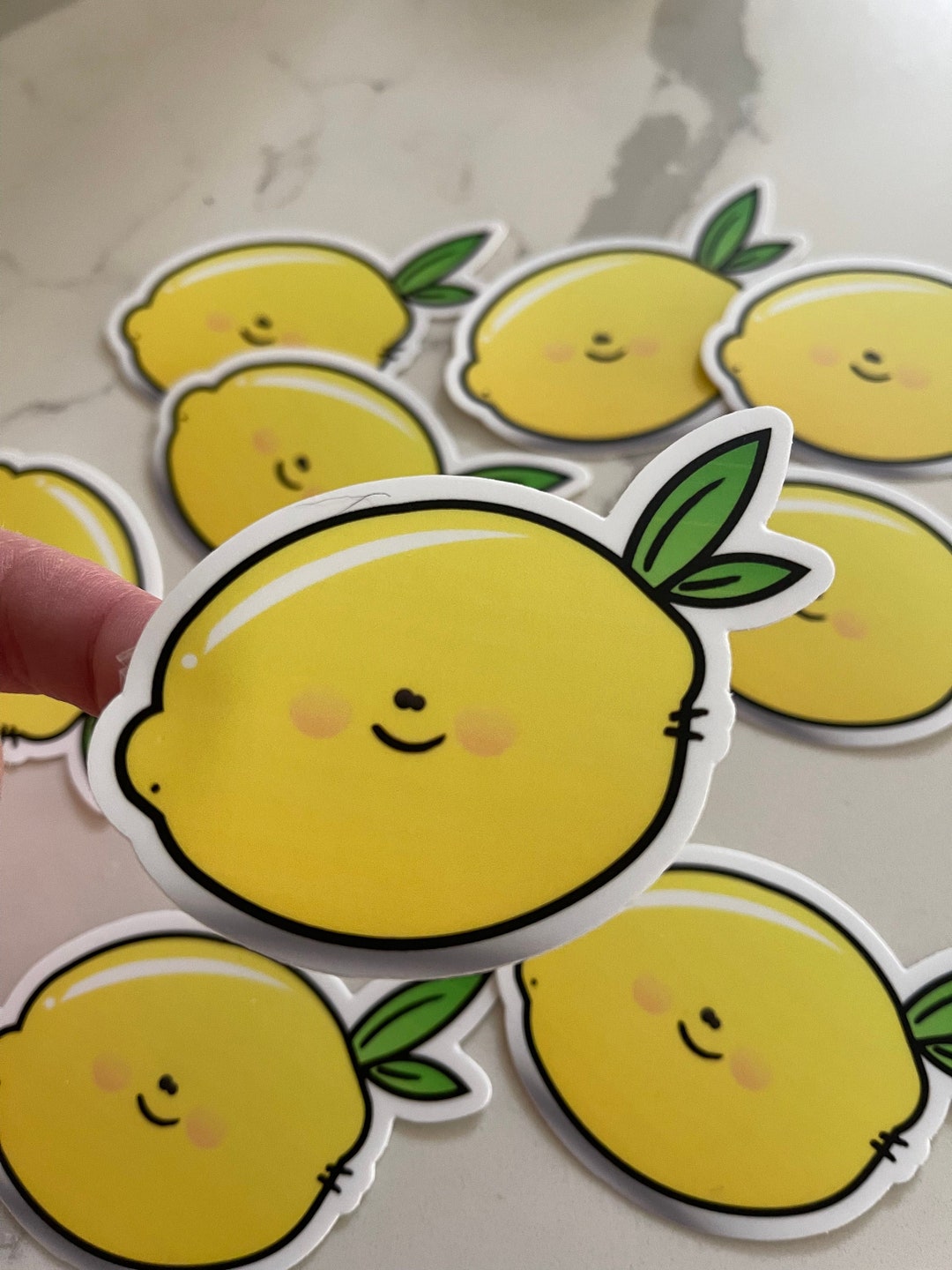 Lemon Sticker // Lemon Decal // Funny Lemon Sticker // Cute Fruit ...