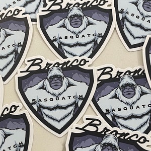 Bronco Classic Script Vinyl Sticker // Ford Bronco Sasquatch Sticker ...