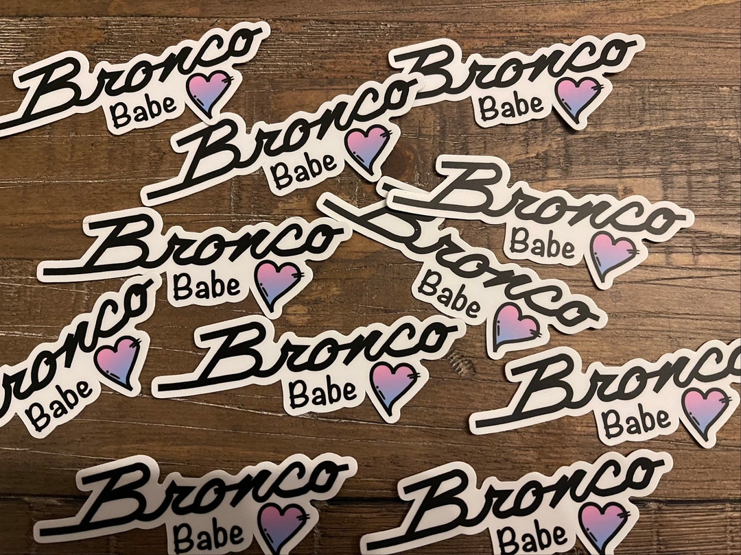 Bronco Babe Pink/purple Vinyl Sticker - Etsy