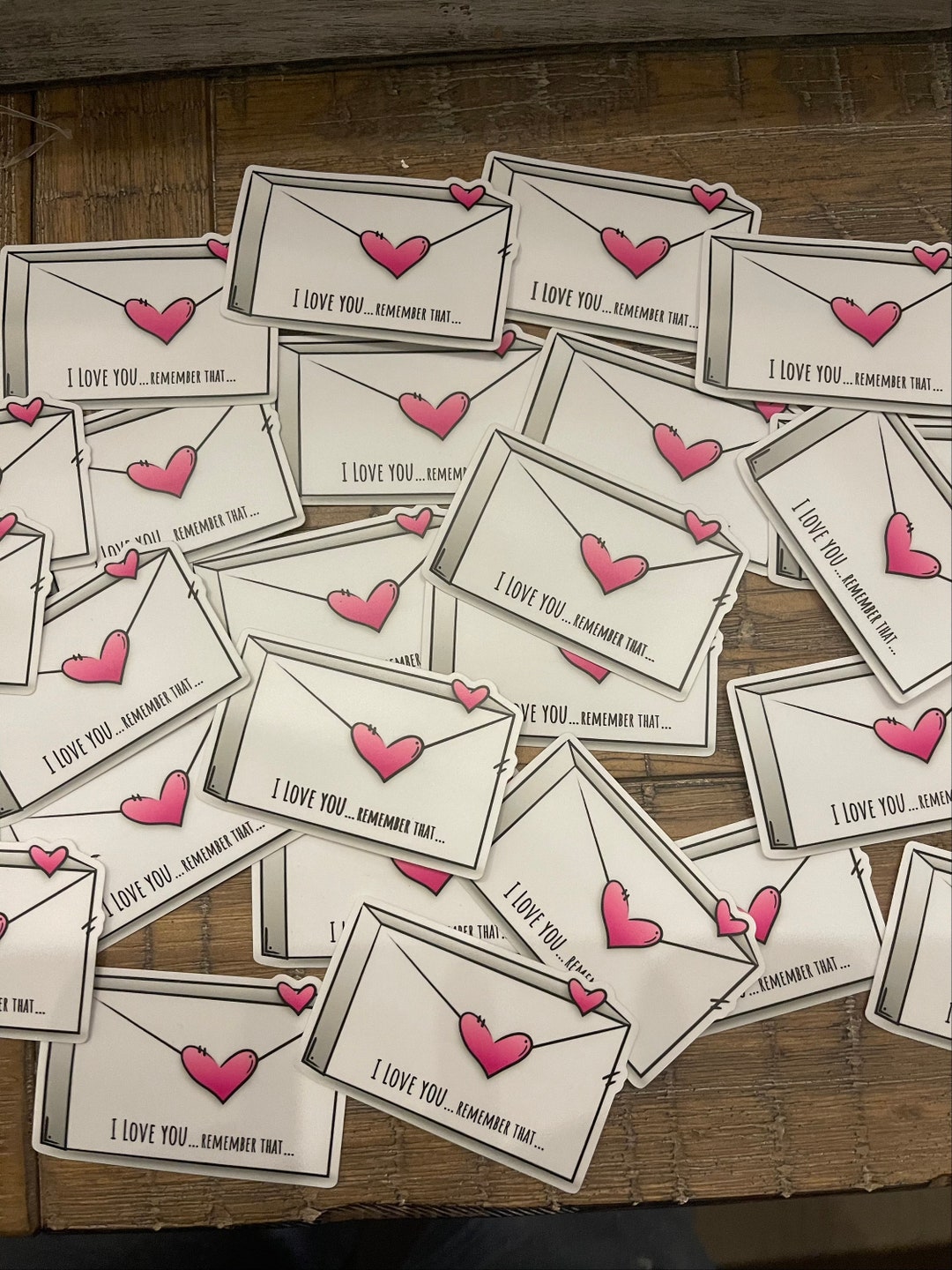 Cute Love Note Envelope Sticker Love Letter // Envelope Sticker ...