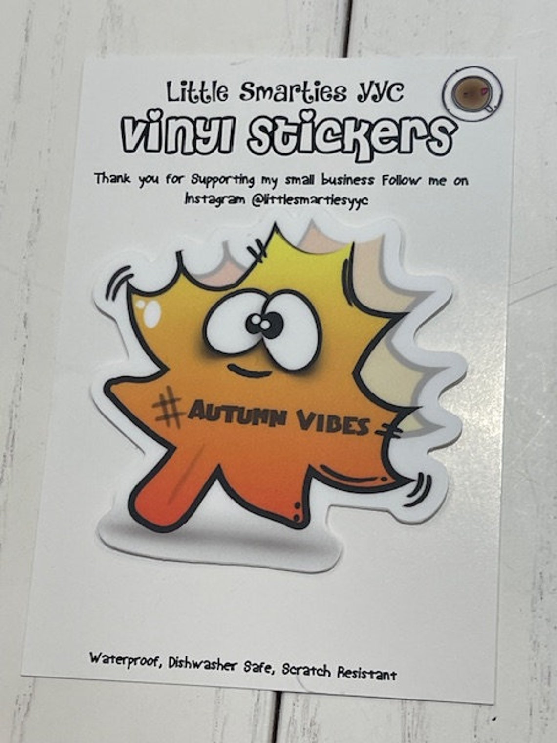 Leaf Sticker // Autumn // Fall Leaves // Maple Leaf Vinyl Sticker - Etsy