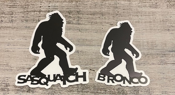 Paper & Party Supplies Stickers Bronco fade to grey Sasquatch Vinyl ...