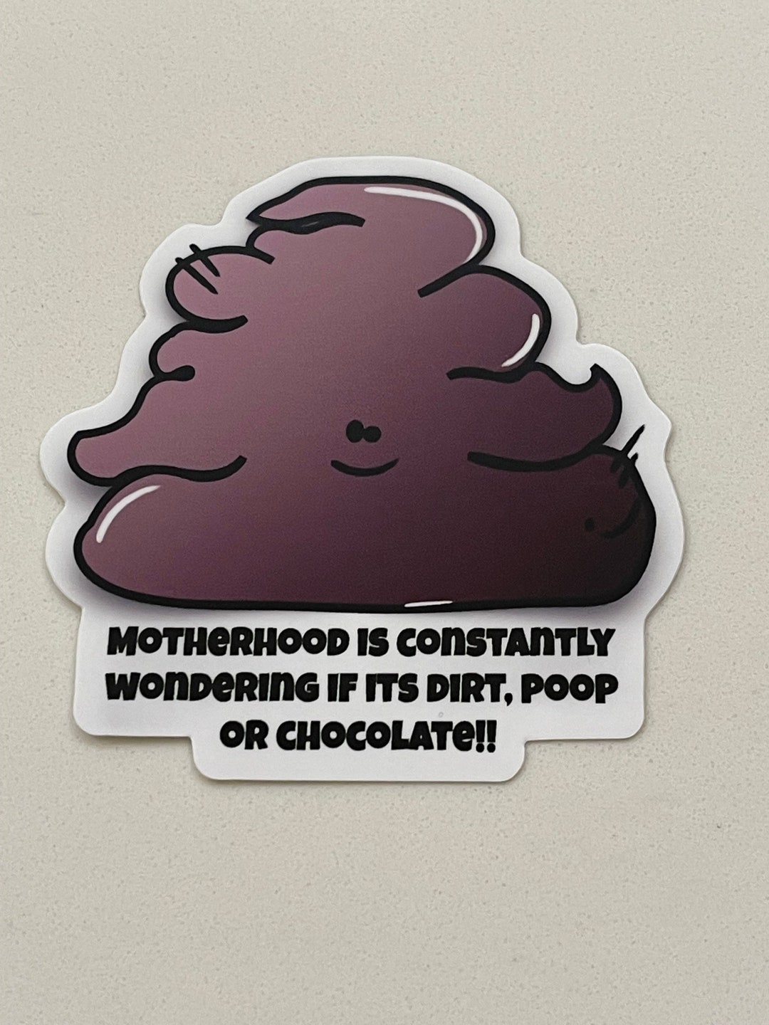 Mothers Day Vinyl Sticker // Funny Poop Cute Sticker // Mothers Day ...