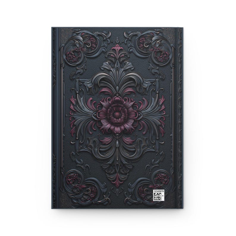 Hardcover Journal Matte, Dark Rose, Dark Academia Journal, Vintage ...