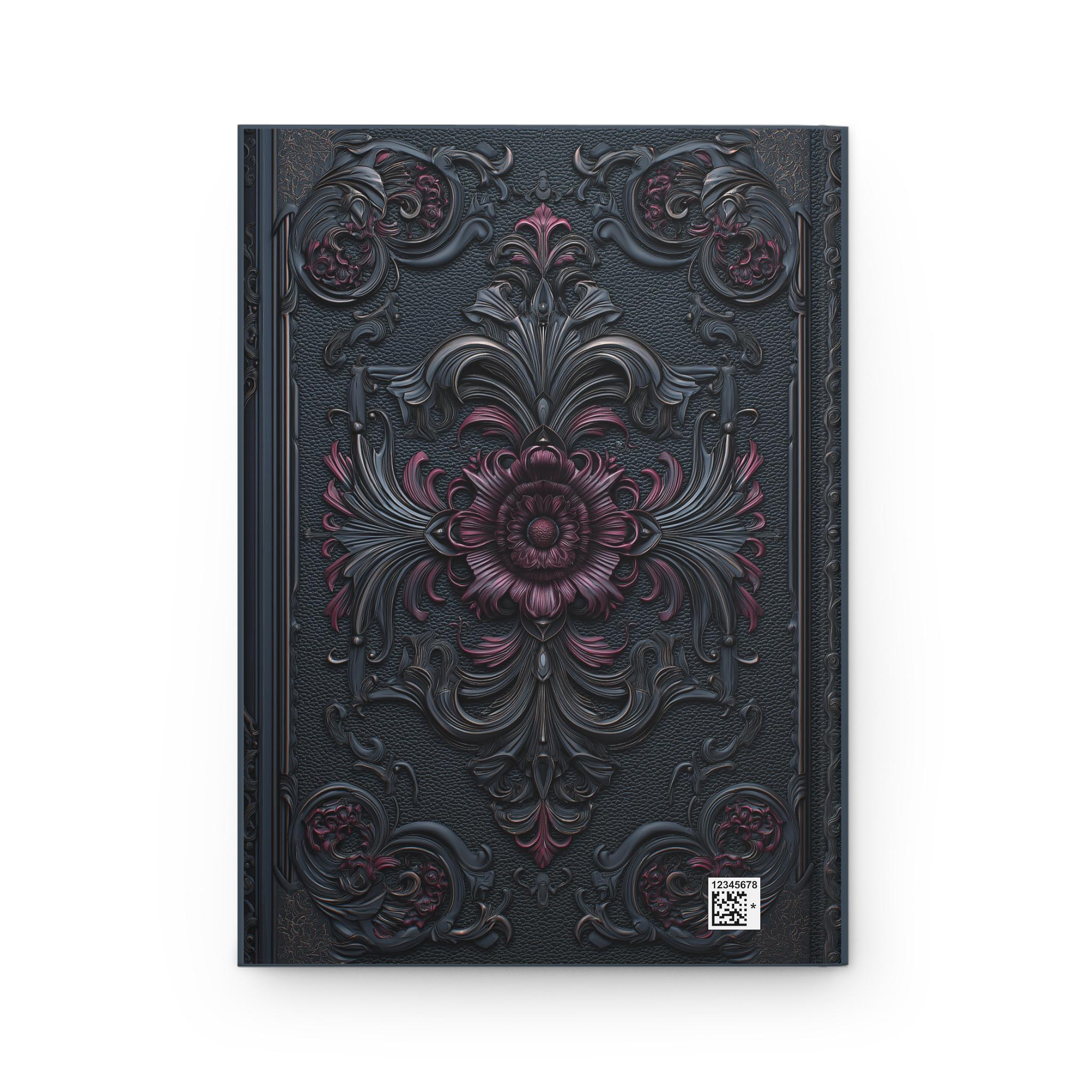 Hardcover Journal Matte, Dark Rose, Dark Academia Journal, Vintage ...
