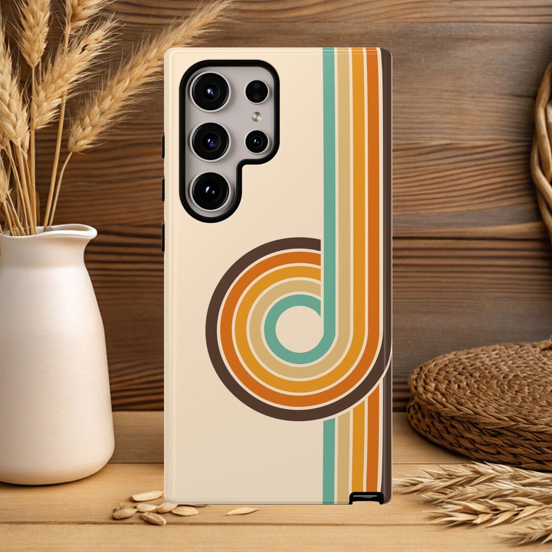 Retro Phone Case Line Art Vintage Dual-layer Tough Phone Case Iphone ...