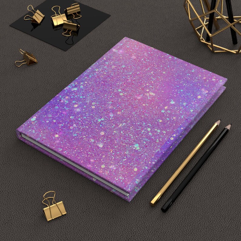 Hardcover Glitter Journal Notebook With Shiny Cover for Girls Teens ...