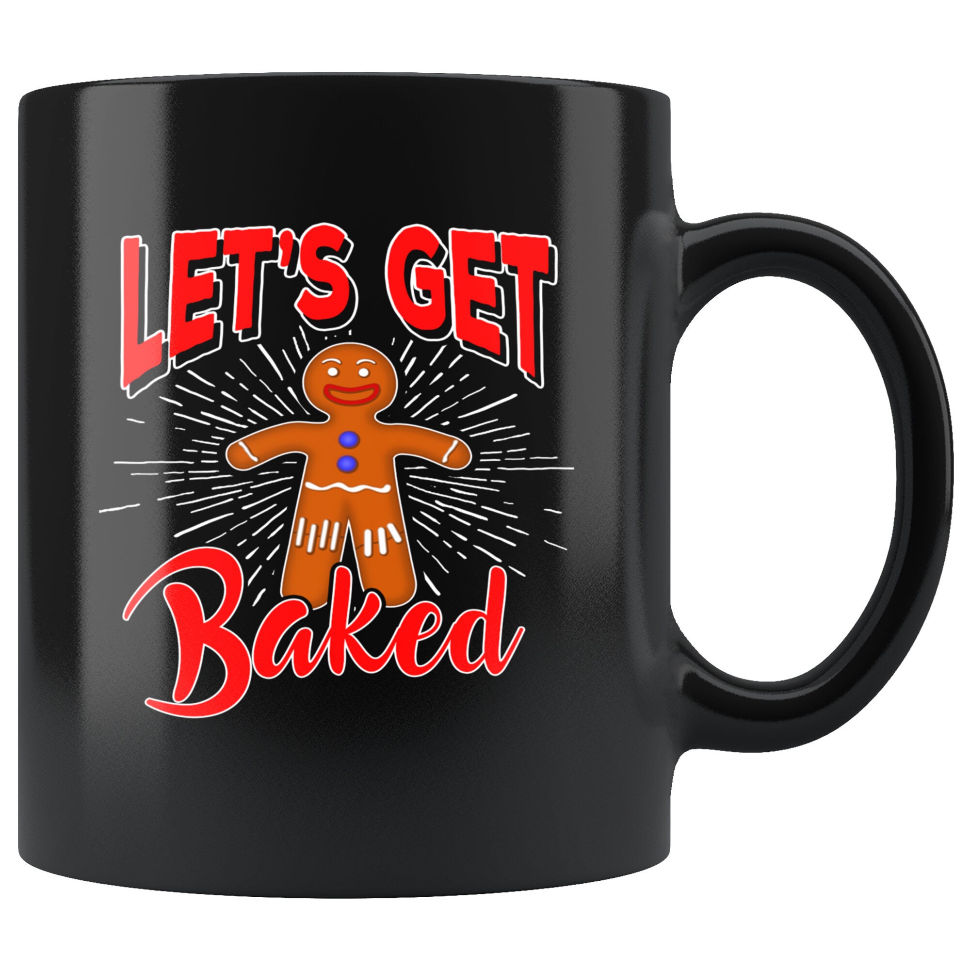 Funny Christmas Lets Get Baked 420 Stoned Marijuana White Elephang Gag ...