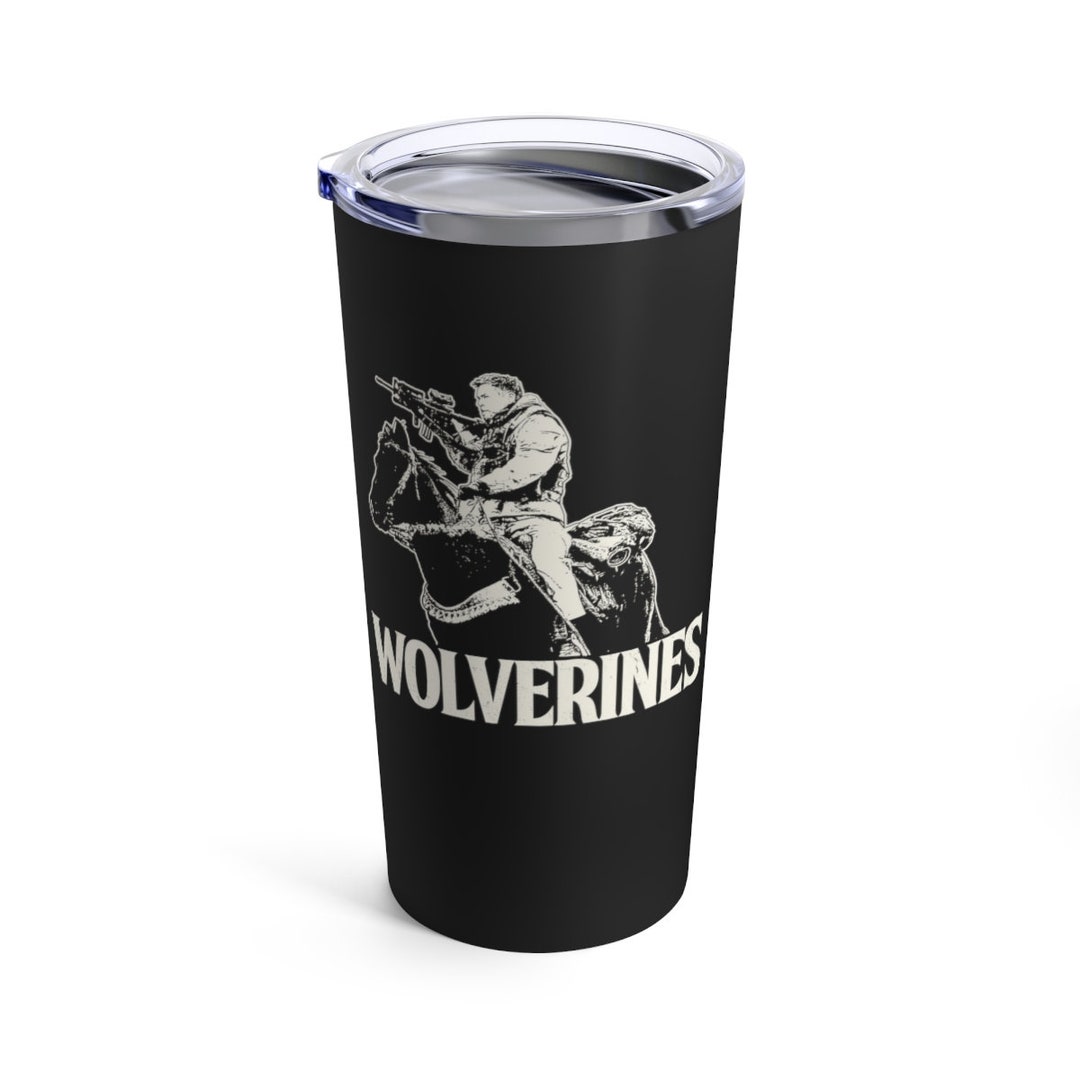 Wolverines 20oz Tumbler Insulated Metal Coffee Mug Drink Beverage Mug ...