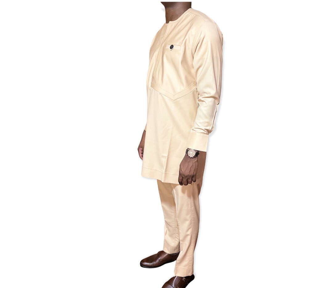Tan African/nigerian Mens Outfit - Etsy