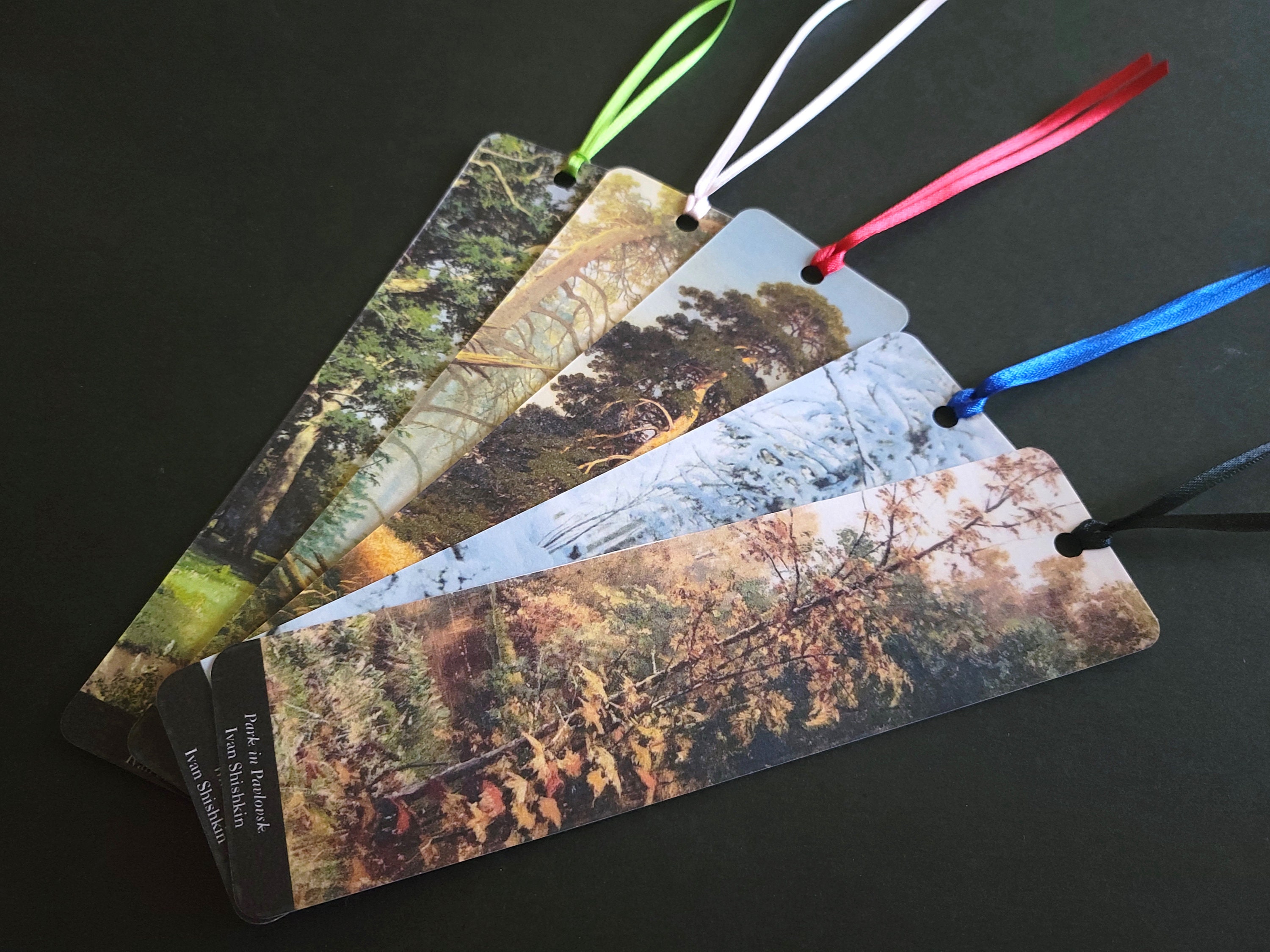 Ivan Shishkin Bookmarks, Oil Painting Bookmarks, Russian Art, Poetic ...