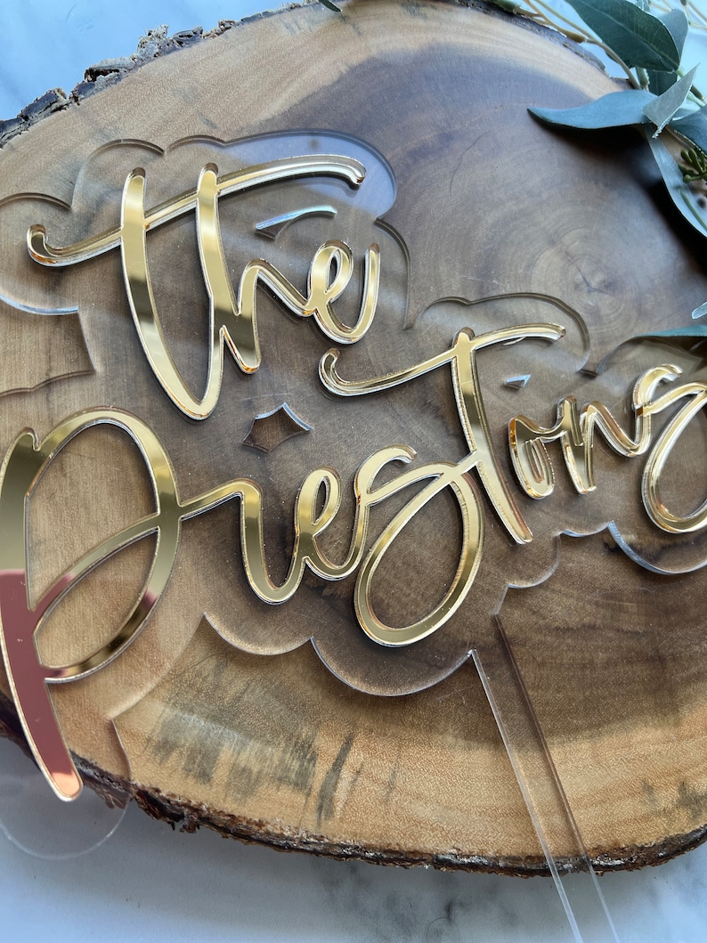 CUSTOM 3D Cake Topper, Acrylic Cake Topper, Wedding, Birthday ...