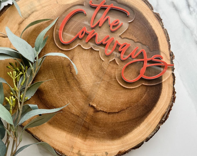 CUSTOM 3D Cake Topper, Acrylic Cake Topper, Wedding, Birthday ...