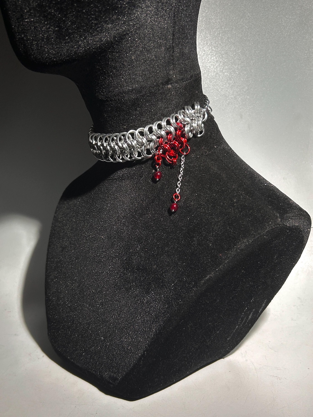 Vampire’s Kiss Chainmail Necklace - Etsy