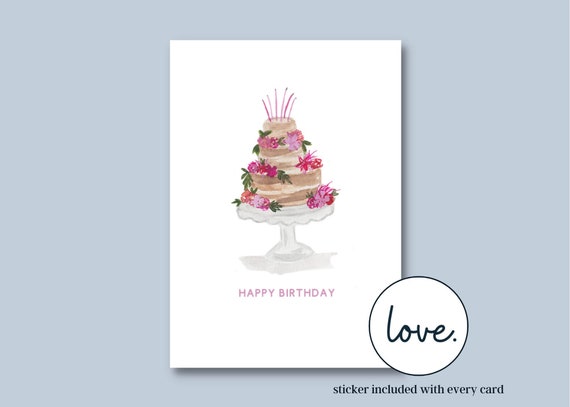 Single Birthday Card for Her Birthday for Mother Daughter - Etsy