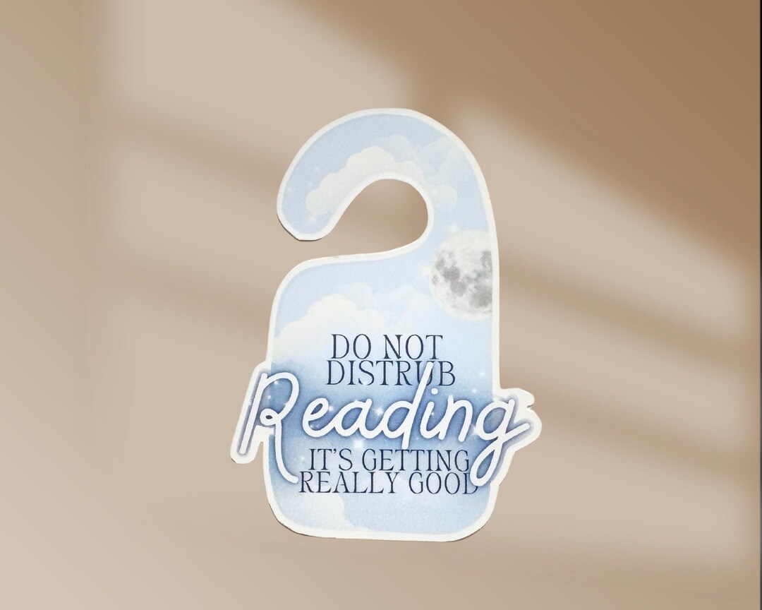 Do Not Disturb Reading - Vinyl Sticker - Etsy