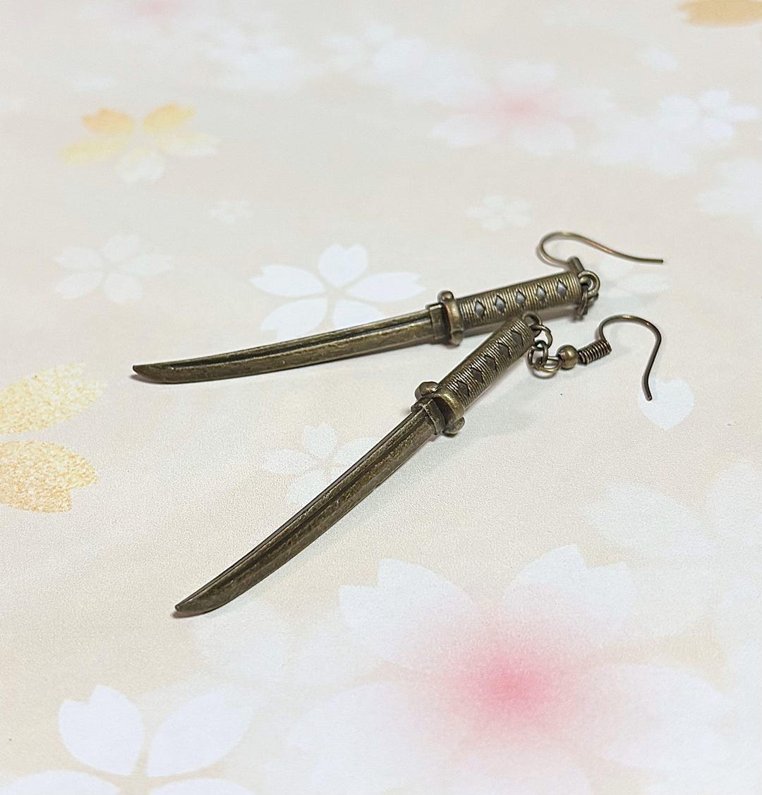 Japanese Sword Earrings, Japanese Sword, Japanese Style, Earrings ...