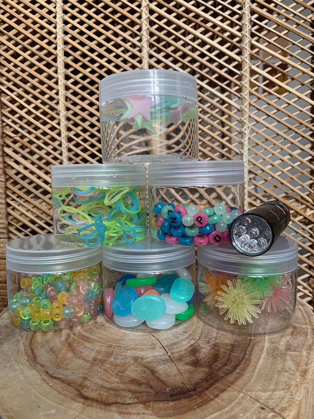 Sensory Blocks glow in the Dark Set With Black Light Flashlight - Etsy