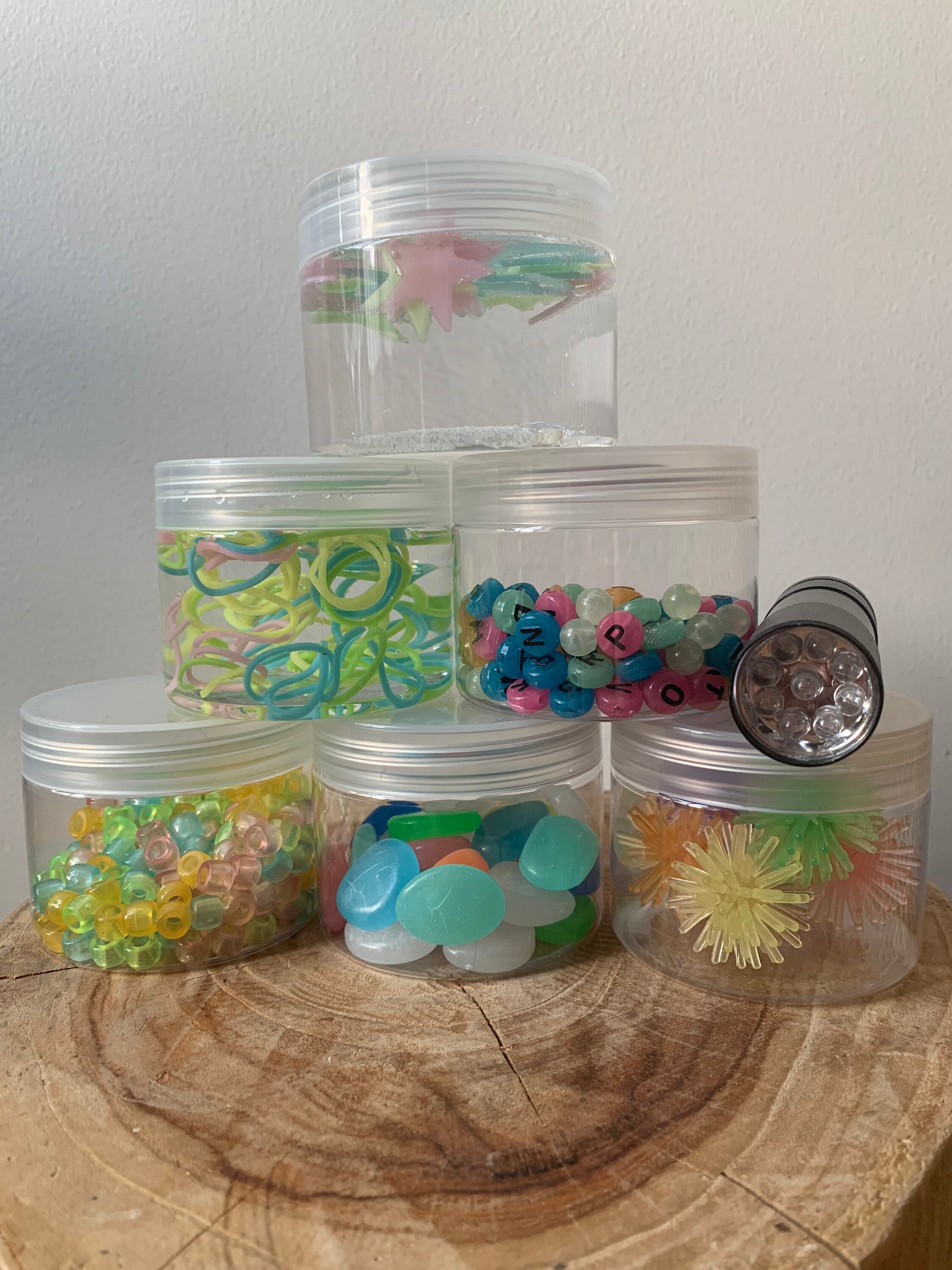 Sensory Blocks glow in the Dark Set With Black Light Flashlight - Etsy