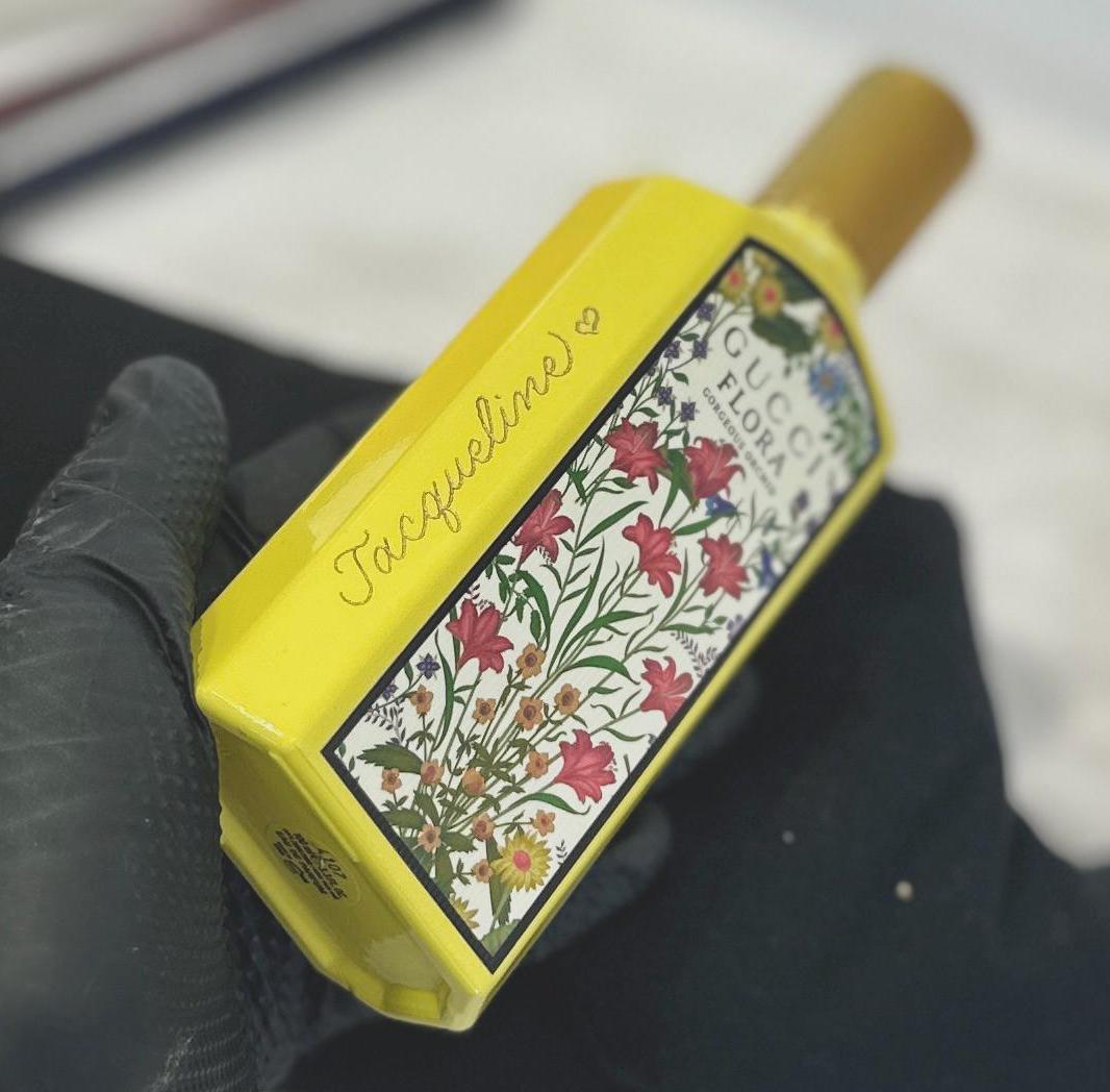 Custom Engrave Perfume Bottles With Names, Dates, or Messages in Silver ...