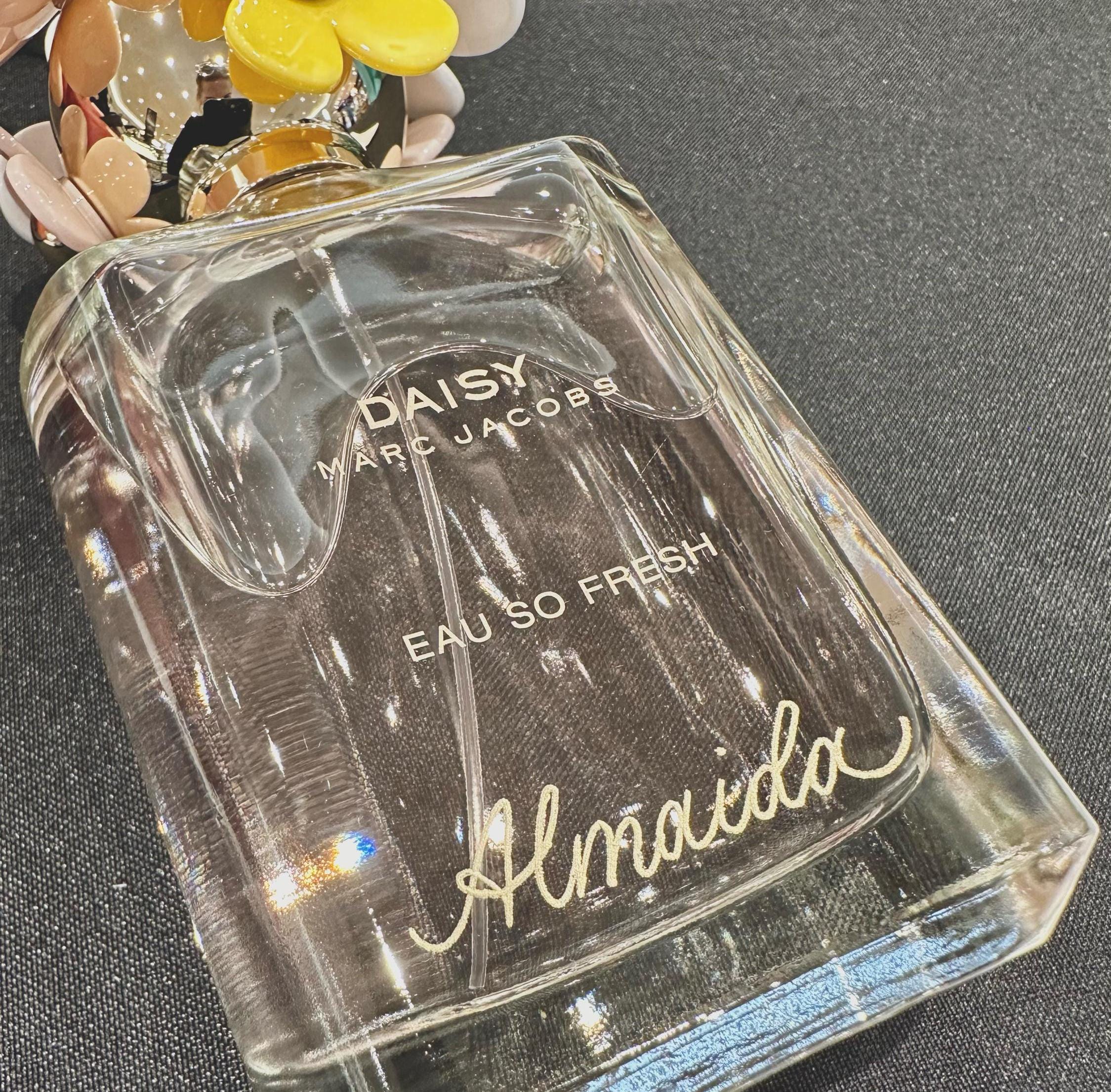 Custom Engrave Perfume Bottles With Names, Dates, or Messages in Silver ...