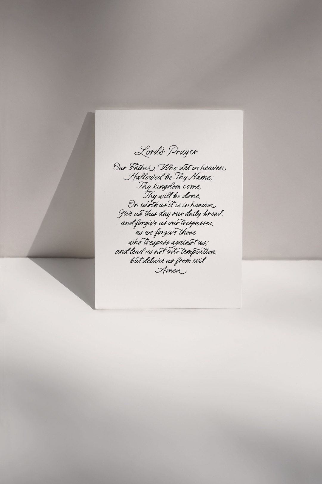 The Lord’s Prayer Handwritten Downloadable Digital Print - Scripture ...