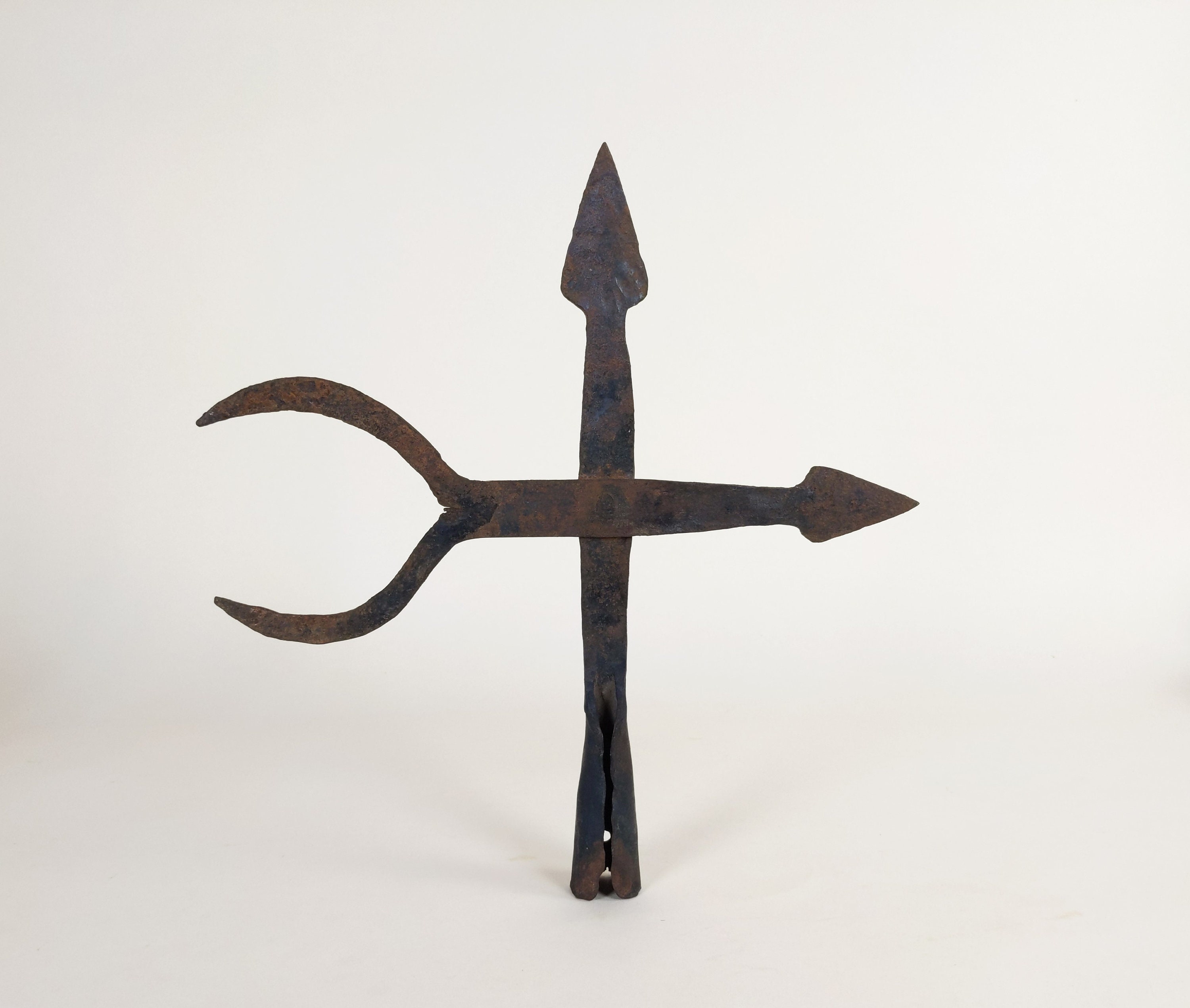 18th Century Primitive French Antique Forged Iron Tool, 1700s ...