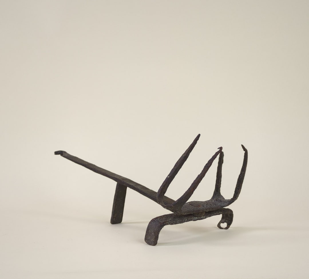 Antique Primitive French Hand Forged Iron Bread Toaster, 18th Century ...