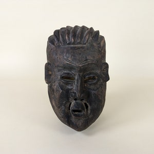 Primitive African Wooden Tribal Mask - Etsy