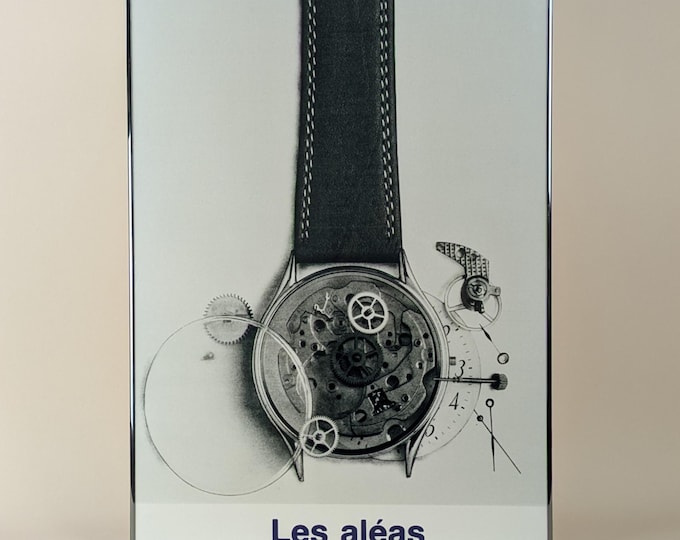 Large Vintage French 1990s Art Photo Print on Board Brushed Aluminum ...