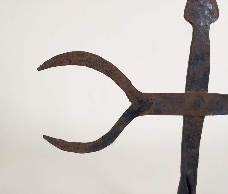 18th Century Primitive French Antique Forged Iron Tool, 1700s ...
