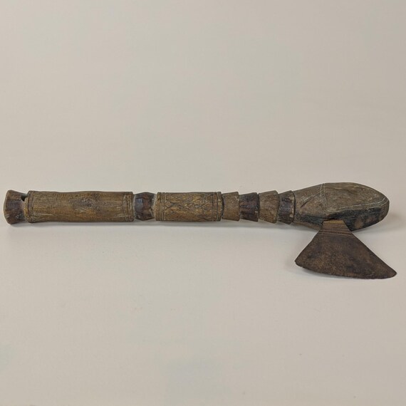 Antique African Tribal Axe with Carved Handle, Collec… - Gem