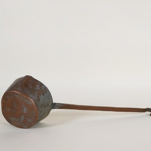 Rustic French Copper and Metal Ladle With Forged Handle Antique ...