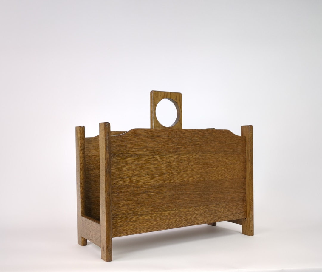 Vintage Magazine Holder, Retro 1980s Newspaper Rack, German Modernist ...