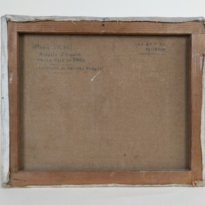 Antique French Oil on Canvas Landscape Painting of Les Baux De Provence ...