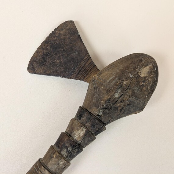 Antique African Tribal Axe with Carved Handle, Collec… - Gem